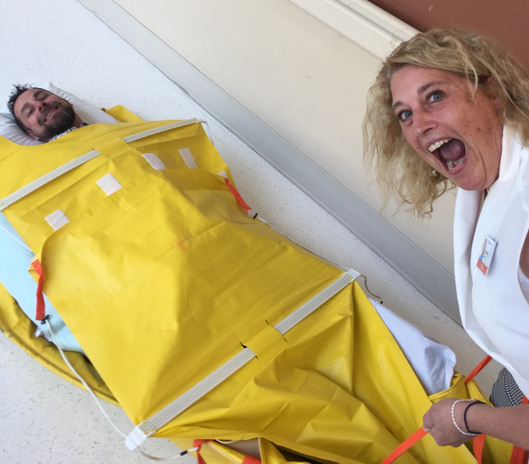 Pratique d’évacuation de patient dans un Evacusled | Journal Montfort